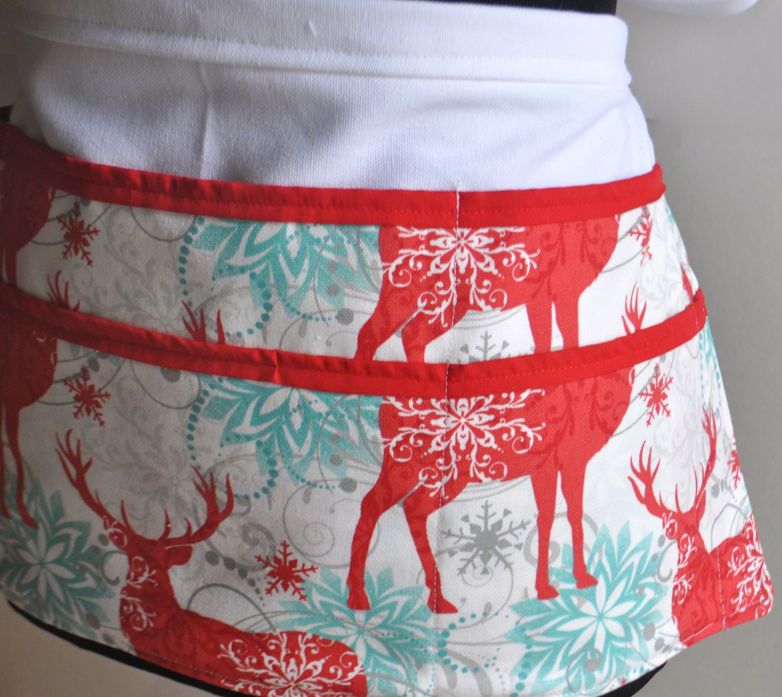 Christmas Apron Reindeer Apron Winter Teacher Apron Womens - Etsy