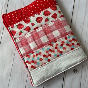 Strawberry Patchwork Composition Notebook Cover - Etsy