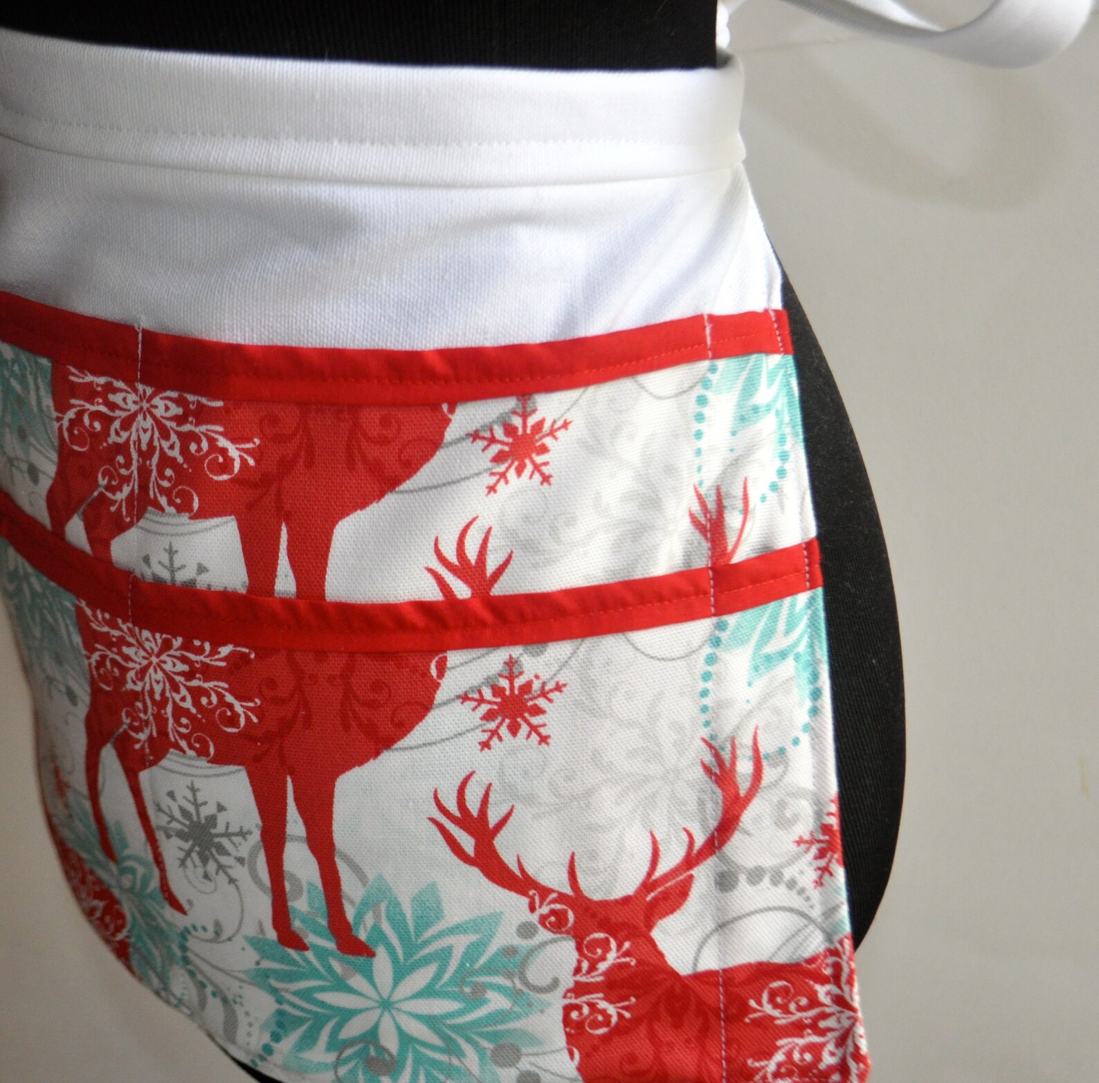 Christmas Apron Reindeer Apron Winter Teacher Apron Womens - Etsy