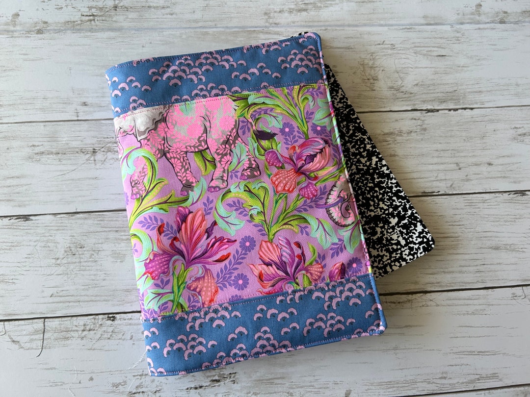 Elephant Patchwork Composition Notebook Cover - Etsy