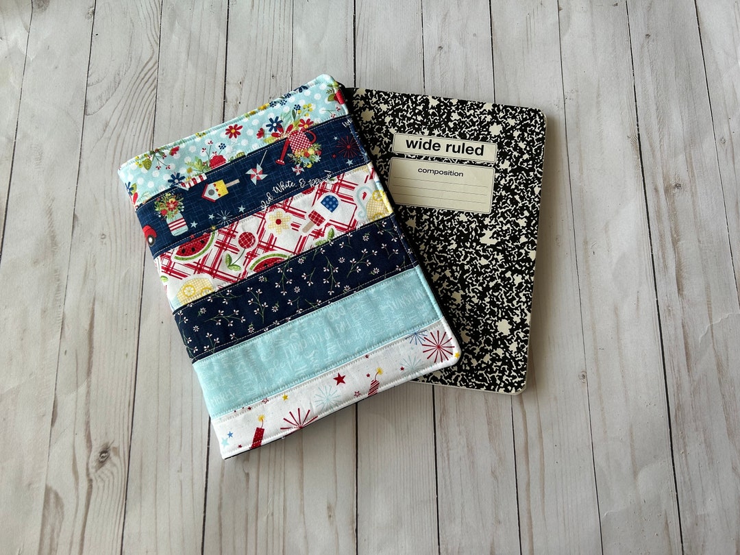 Handmade Patchwork Composition Notebook Cover: Summer Time Fabrics - Etsy