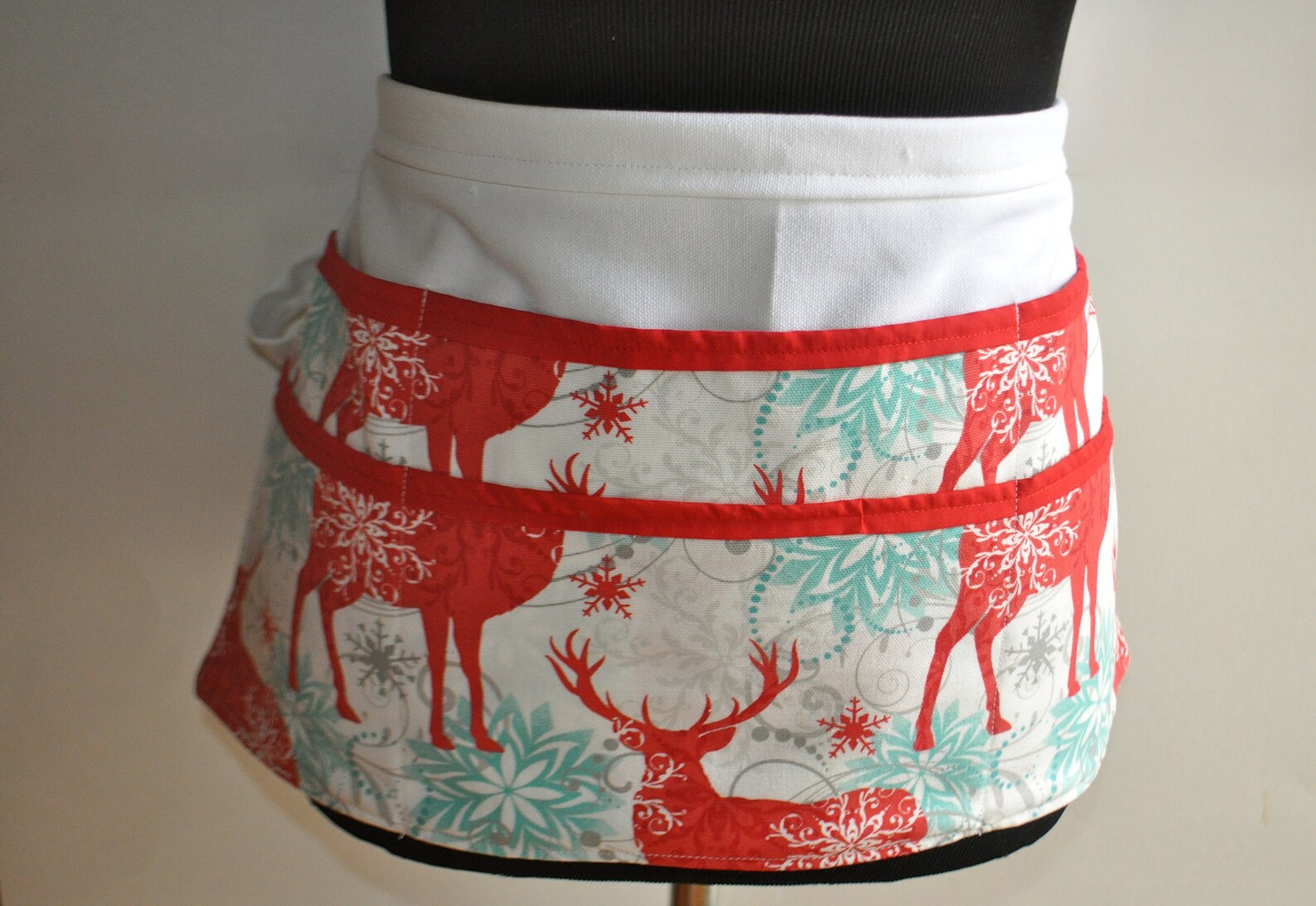 Christmas Apron Reindeer Apron Winter Teacher Apron Womens - Etsy