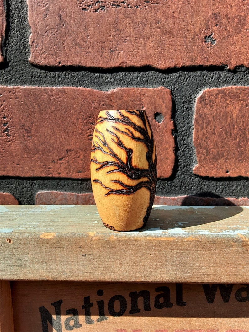 Large Rustic Wooden Tree Bead - Etsy