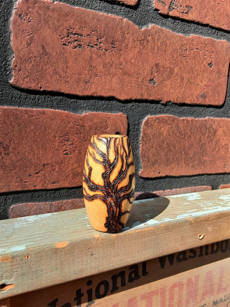 Large Rustic Wooden Tree Bead - Etsy