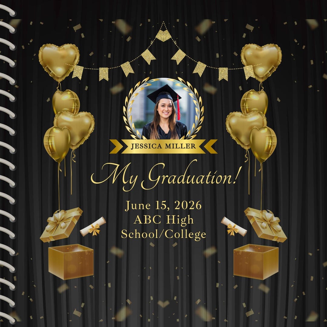 Graduation Memory Book Personalized Photo Album Custom Keepsake Gift ...