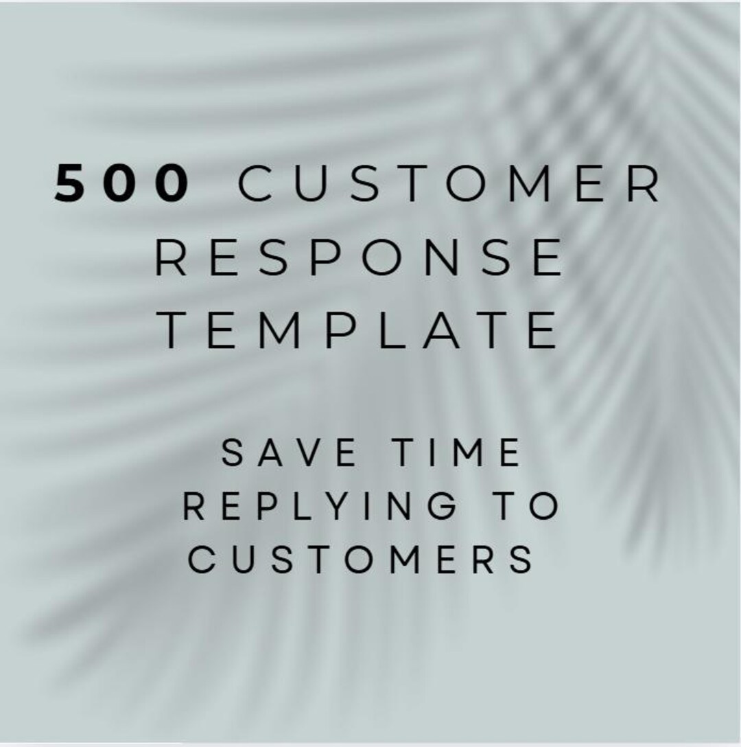 500 Customer Service Response Templates | Copy & Paste Replies for ...