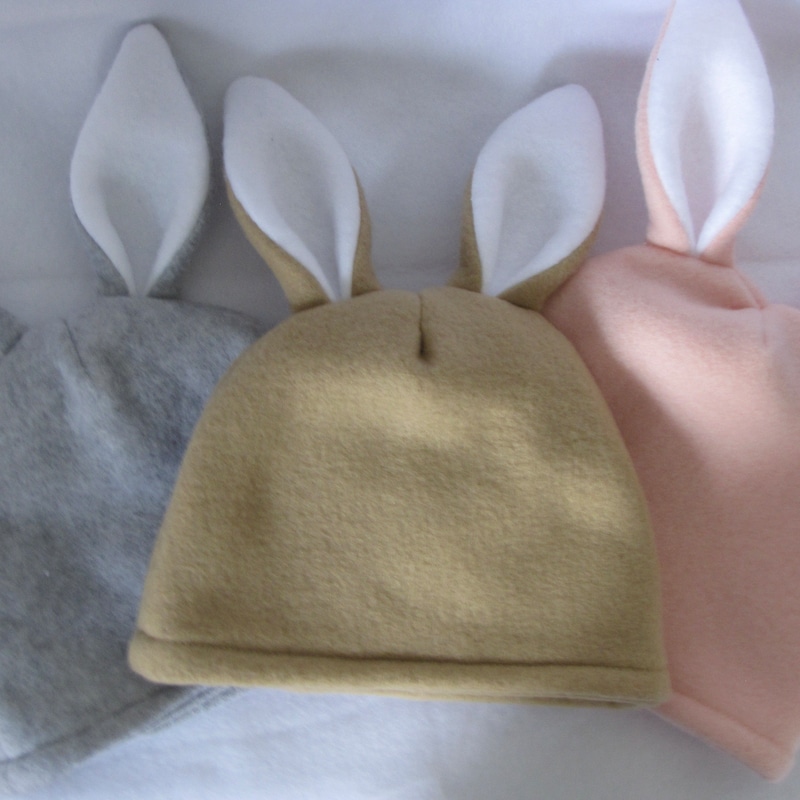 Blue Bunny Fleece Hat - Etsy