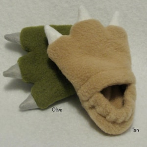 New Colors- Fleece Dinosaur Feet Baby Soft Sole Slippers- Fleece Dino ...