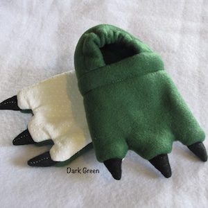 New Colors- Fleece Dinosaur Feet Baby Soft Sole Slippers- Fleece Dino ...