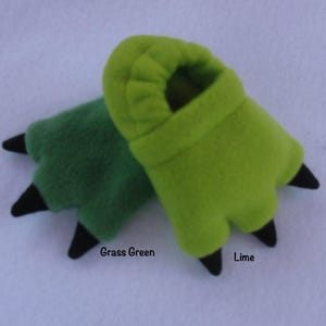 New Colors- Fleece Dinosaur Feet Baby Soft Sole Slippers- Fleece Dino ...