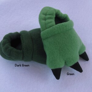 New Colors- Fleece Dinosaur Feet Baby Soft Sole Slippers- Fleece Dino ...
