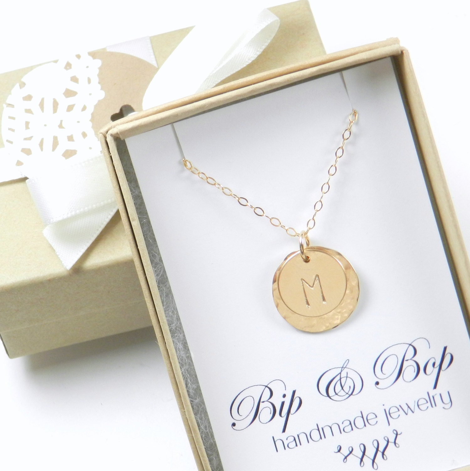 The Emily. Layered Initial Necklace. | Etsy