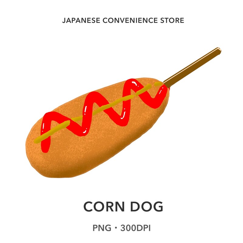 Corn Dog Sticker Art - Etsy