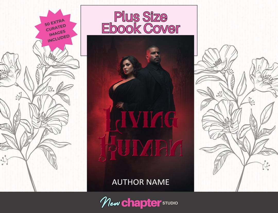 Plus Size Heroine Couple Dark Romance Fantasy Book Cover, Illustrated ...
