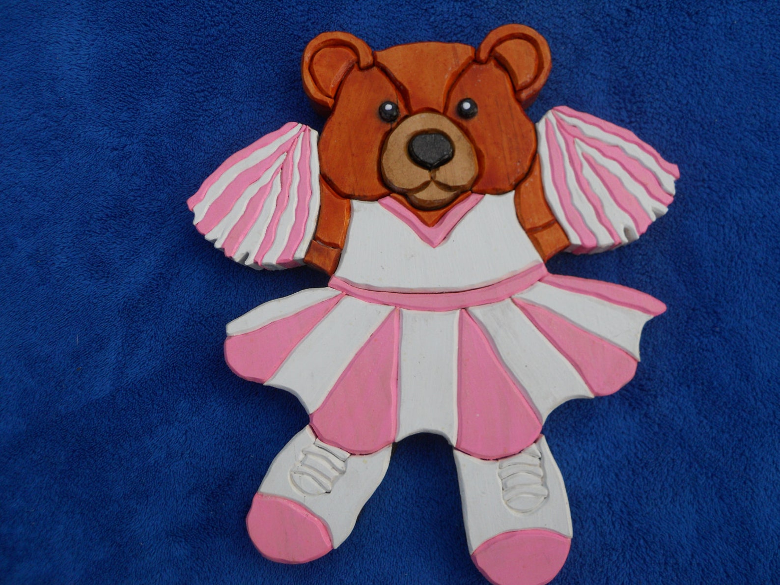 Cheerleader Teddy Bear Wooden Teddy Bear Segmentation Wall - Etsy
