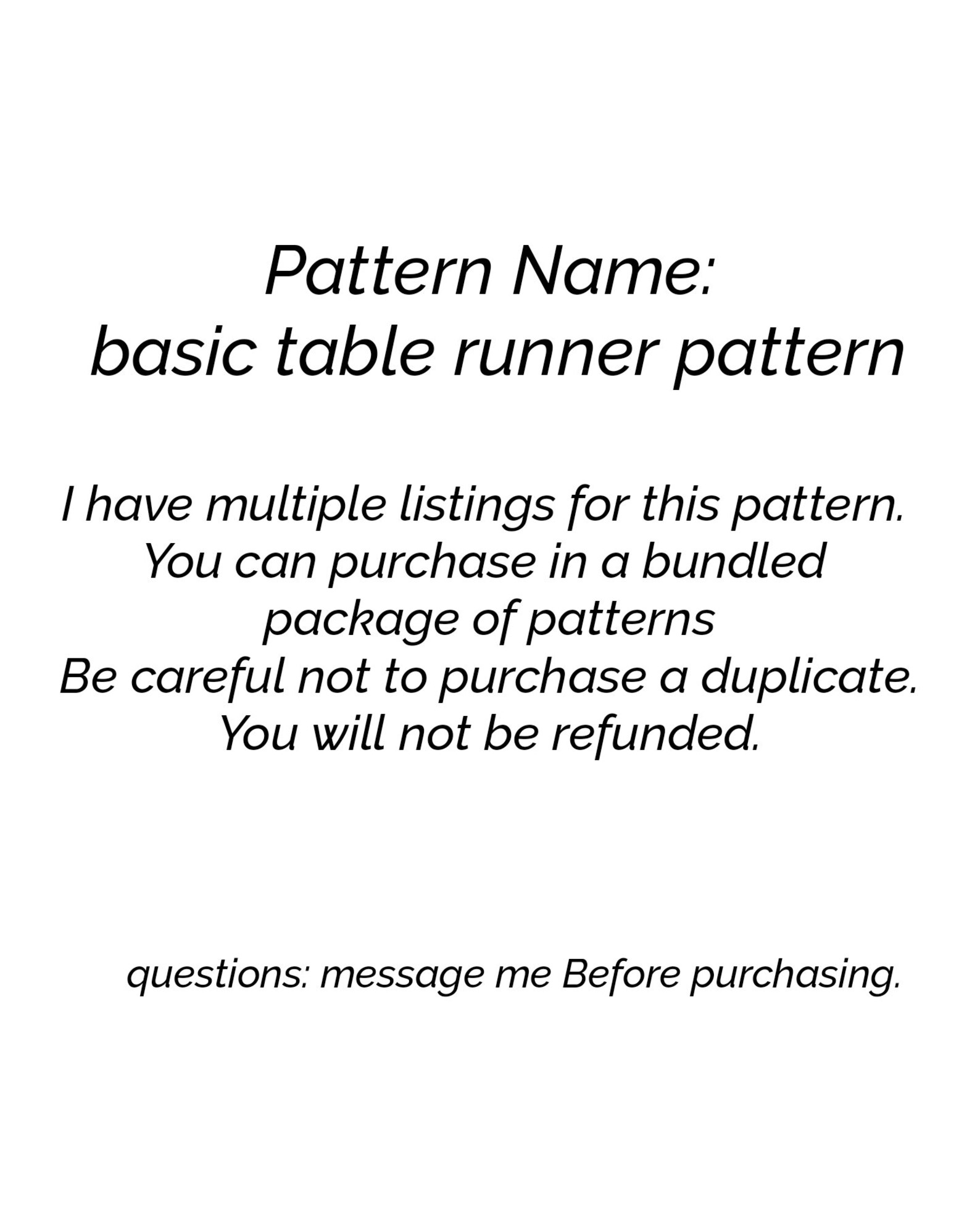Bulky Crochet Table Runner Pattern: Reversible Farmhouse Decor (PDF ...