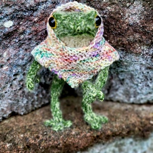 Frog Poncho Knitting Pattern: Amigurumi Froggy Beach Attire (PDF ...