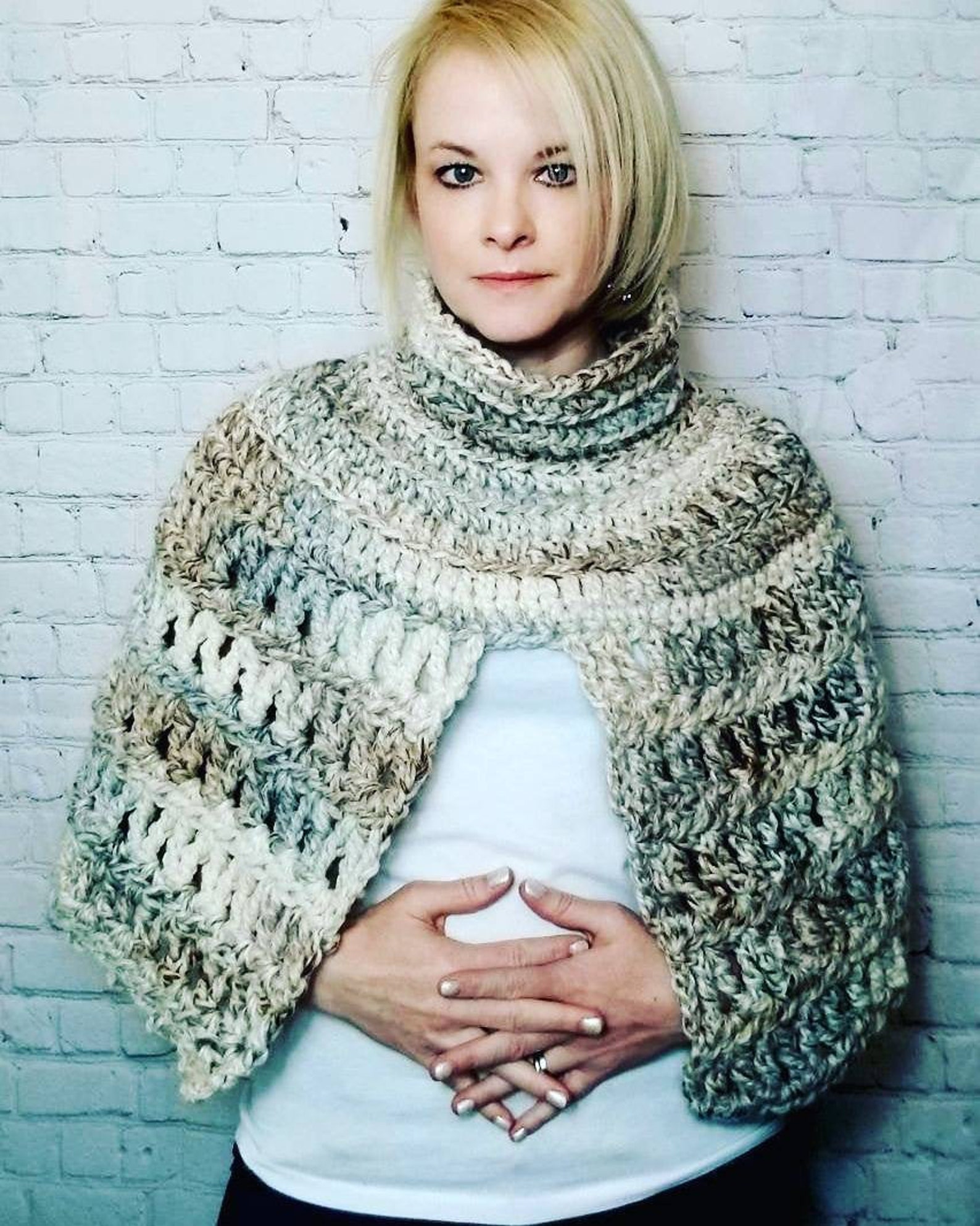 CROCHET PATTERN, Highlander Poncho, Riding Cape, Crochet Shawl ...