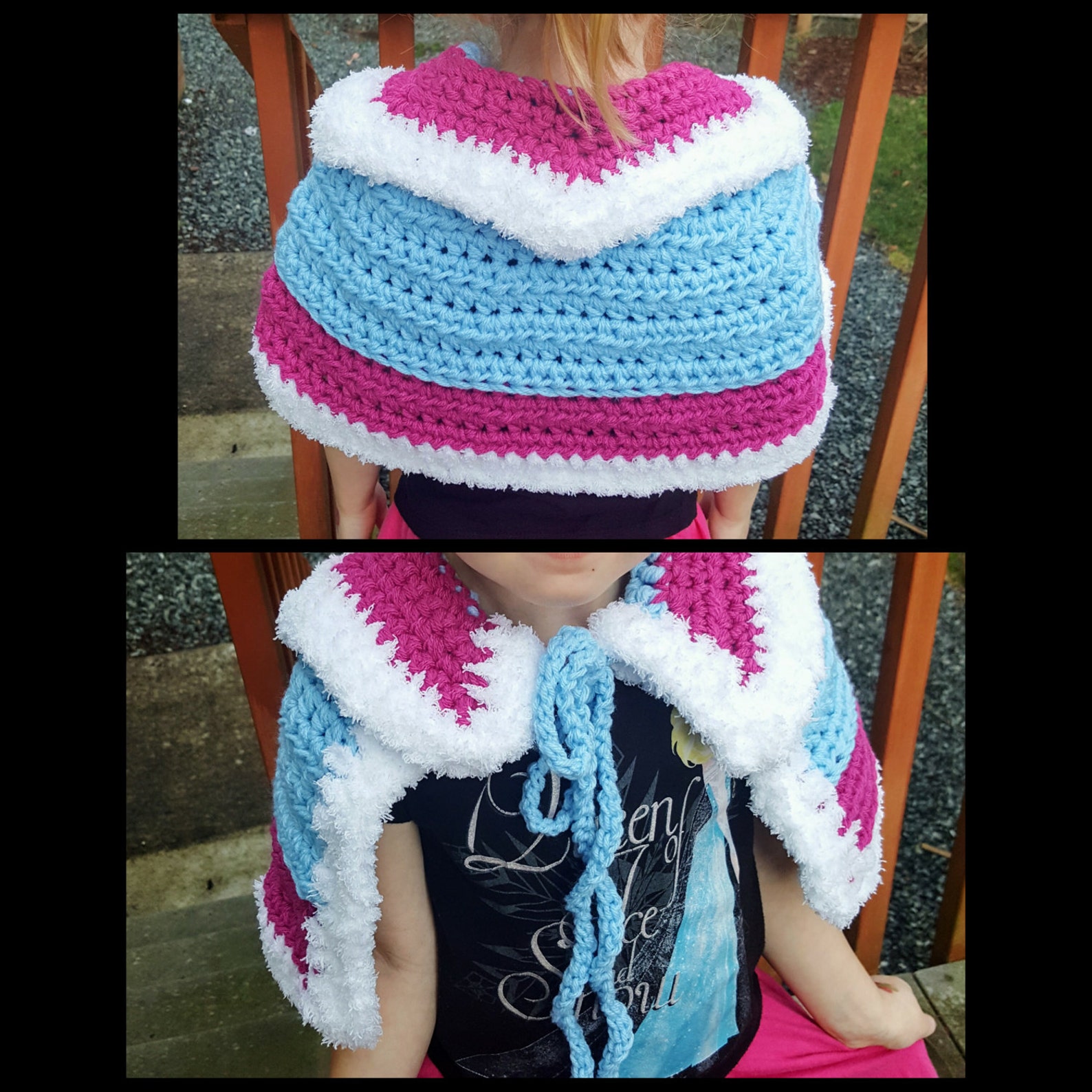 CROCHET PATTERN Crochet Queen Elsa Cape Pattern Snowflake - Etsy