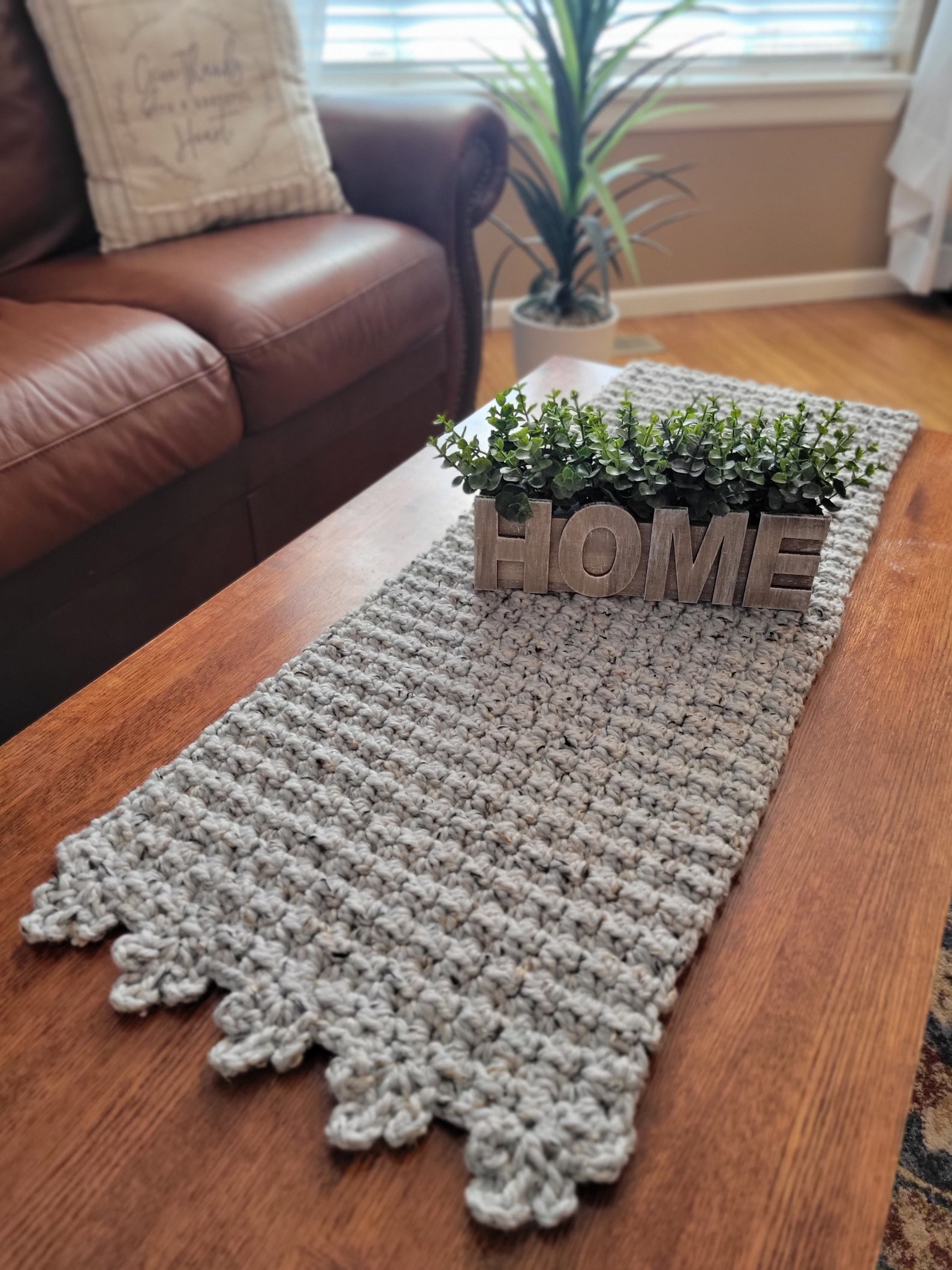 Basic Bulky Reversible Table Runner CROCHET PATTERN, Crochet Table ...