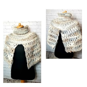 CROCHET PATTERN, Highlander Poncho, Riding Cape, Crochet Shawl ...