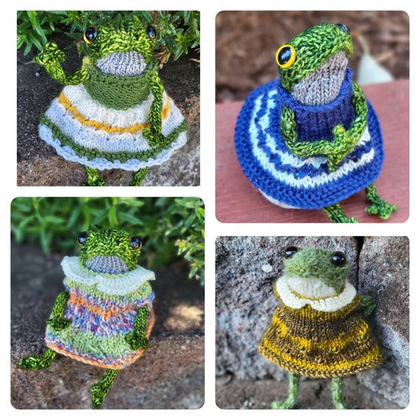 Knitted Frog - Etsy