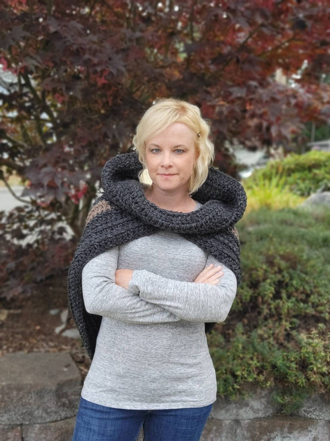 Crochet Highlander Cowl Neck Shawl Pattern (PDF Download) - Etsy