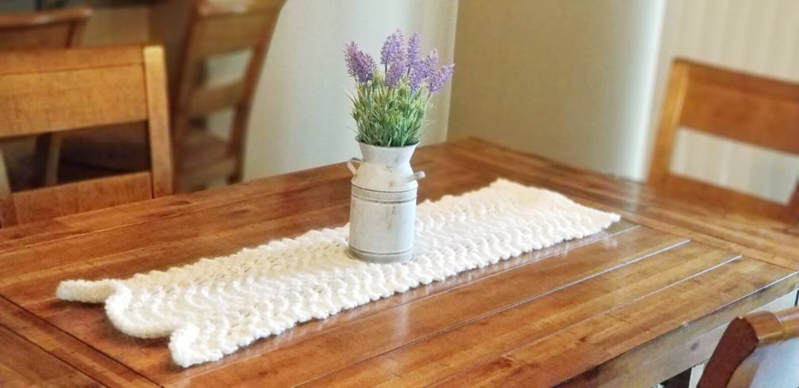 Table Runner knitting Pattern Easy Knitted Table Runner | Etsy