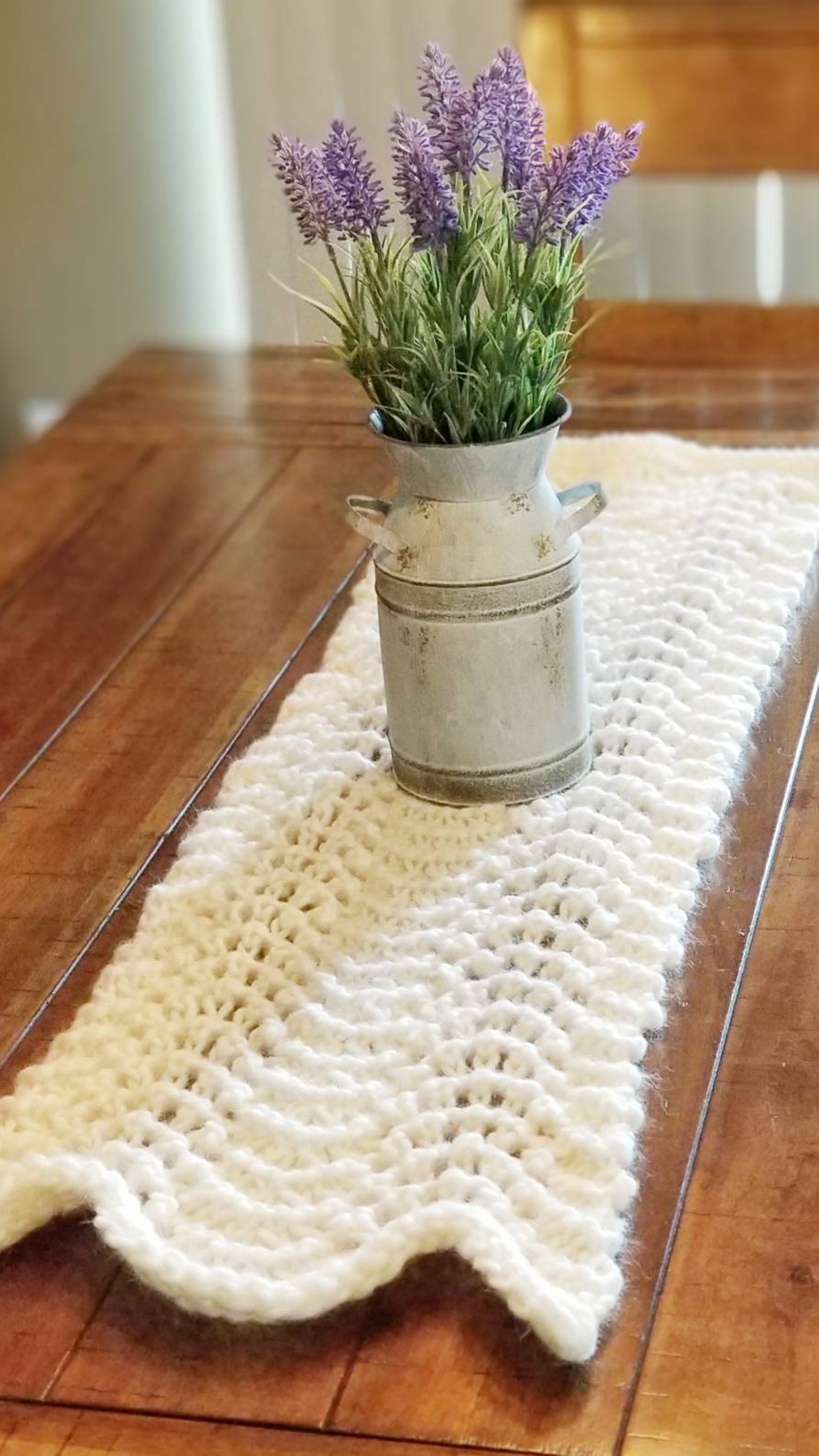 Table Runner knitting Pattern Easy Knitted Table Runner | Etsy