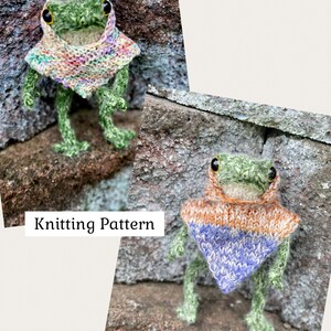 PDF KNITTING PATTERN, Frog Poncho, Froggy Beach Attire, Dress-up Frogs ...