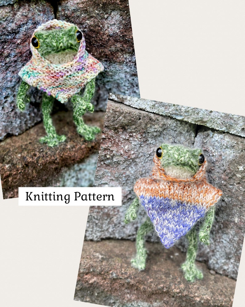 Frog Poncho Knitting Pattern: Amigurumi Froggy Beach Attire (PDF ...