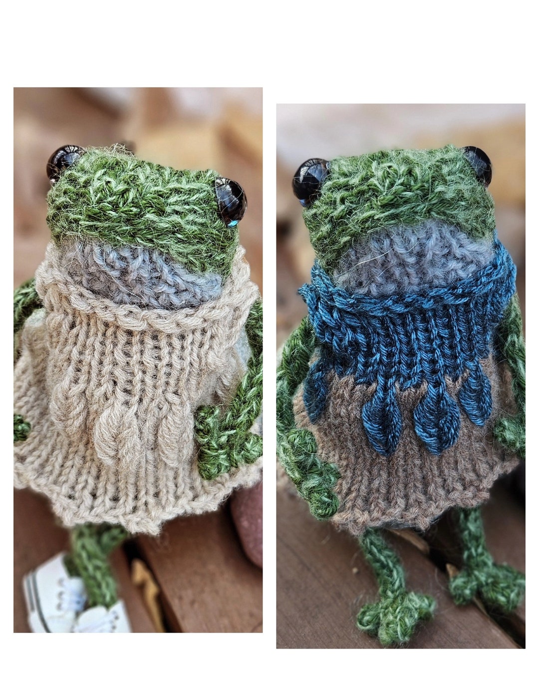 Frog Doll Dress, Knitted Dress, Frog Clothing, multiple Colors Frog ...