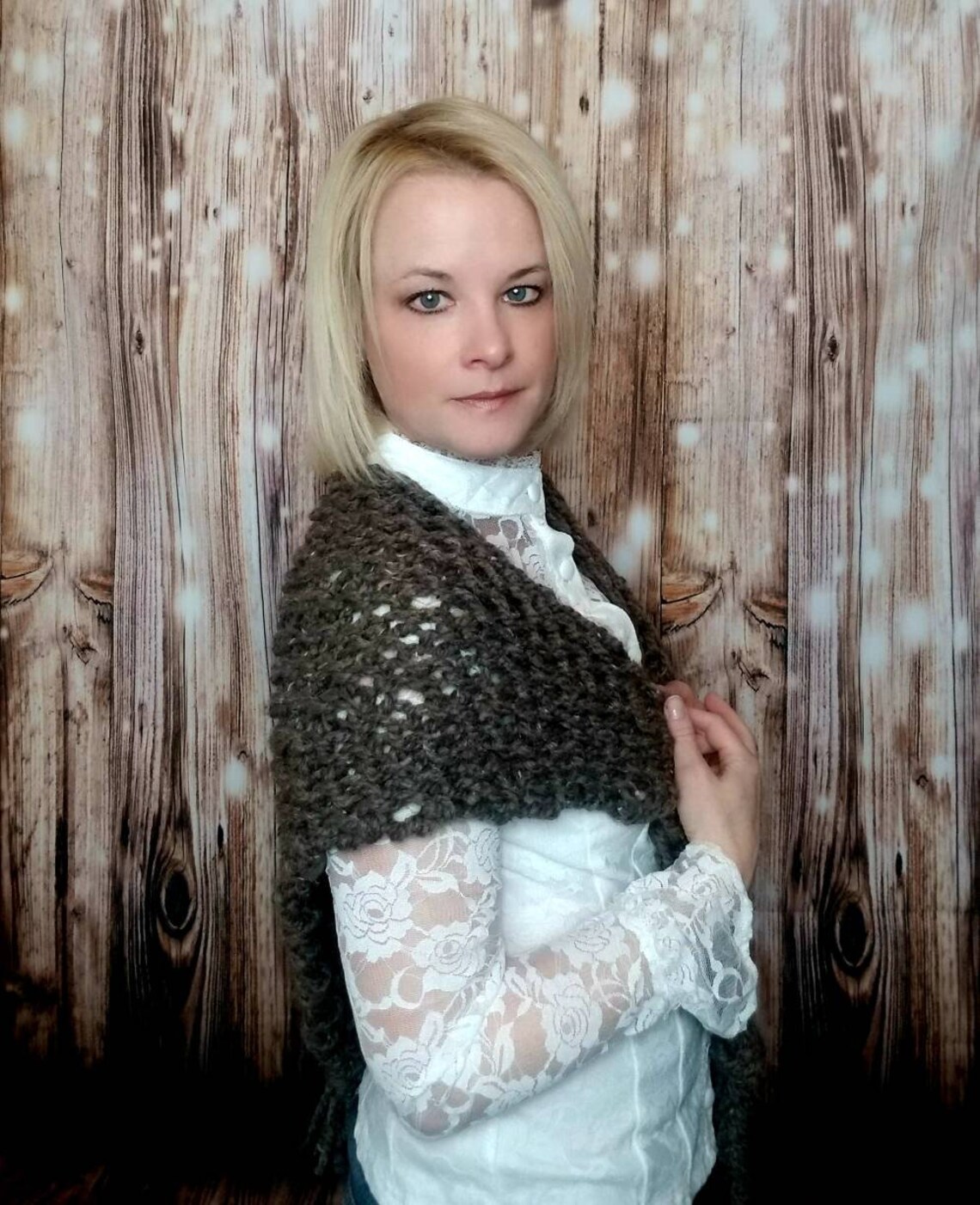 KNITTING PATTERN Chunky Highlander Triangle Wrap Sassenach | Etsy