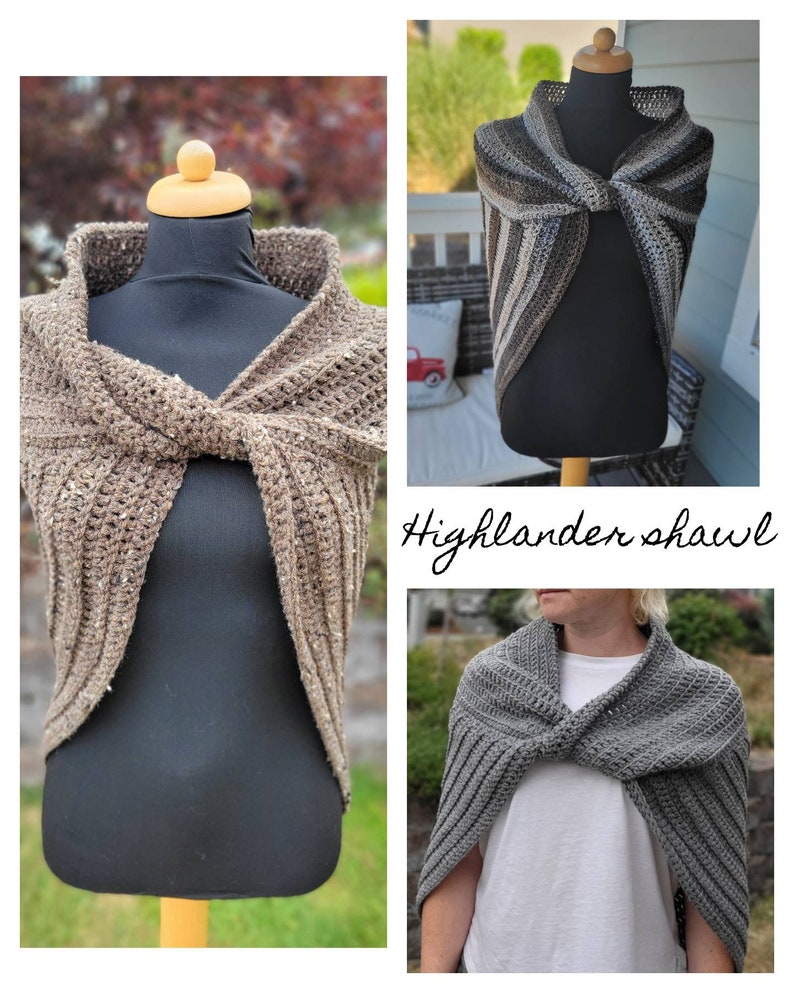 CROCHET PATTERN Highlander Shawl Outlander Crochet Pattern - Etsy