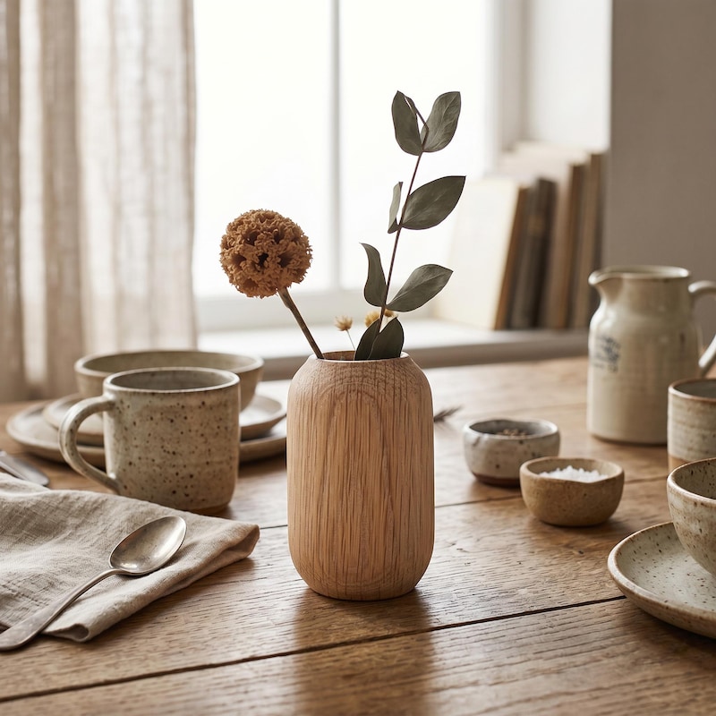 Walnut Hand Turned Vase - Etsy