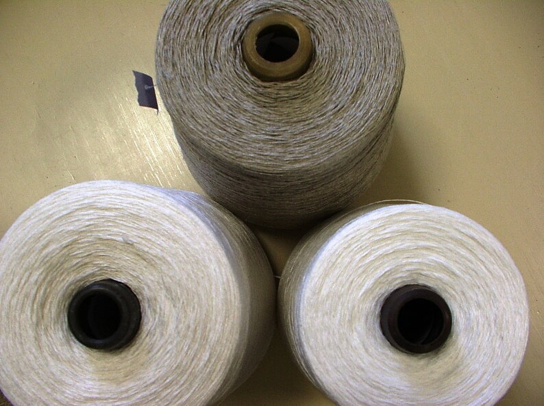 Organic Linen White Yarn Thread on Cone 56 Tex X 2 Filament / - Etsy