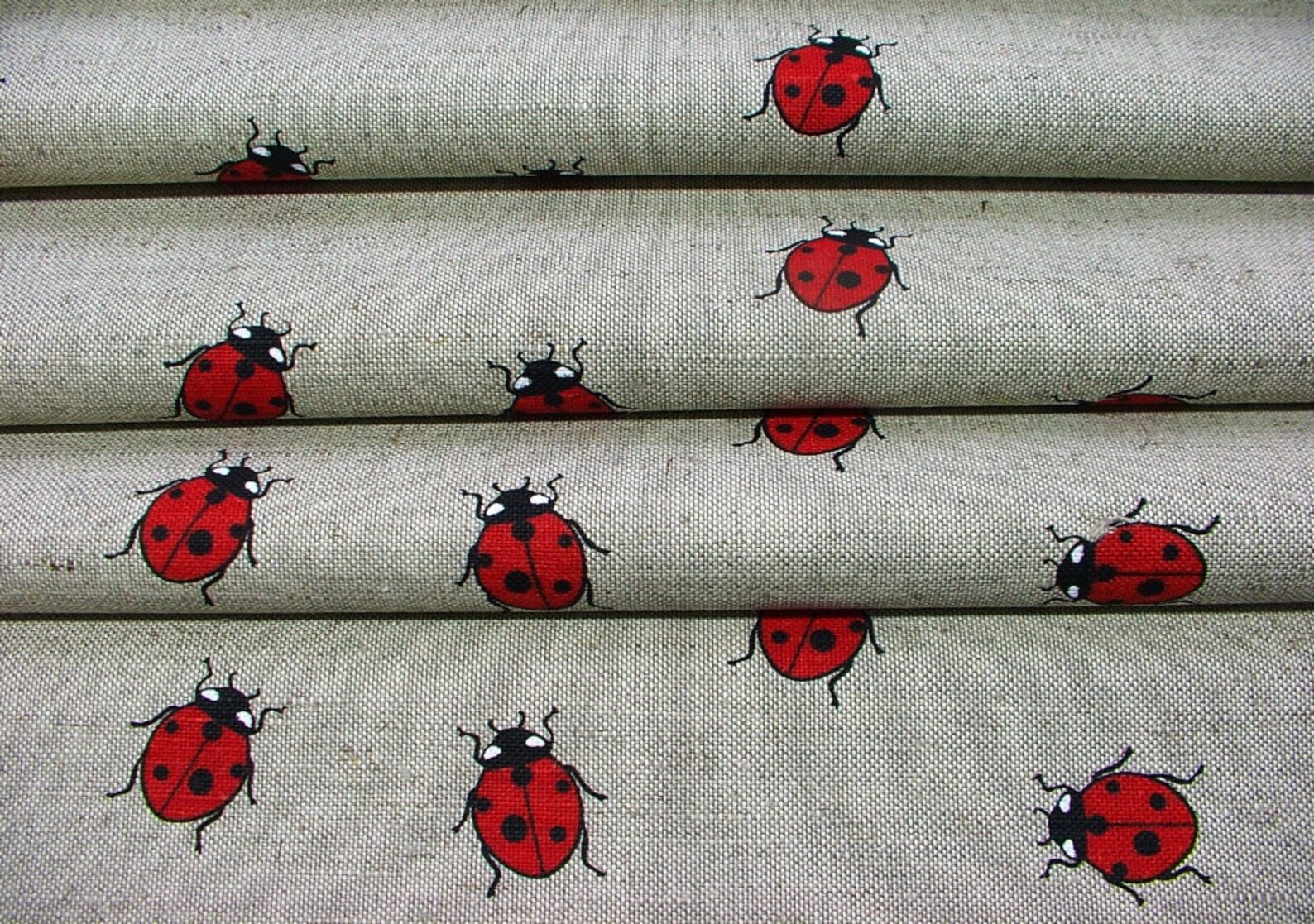 Ladybird Print--ladybird Ladybug on Canvas--red & Heart Ideas--canvas ...