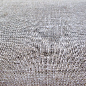 Canvas Fabric--linen Organic Natural Thick Pure Flax Eco Friendly ...
