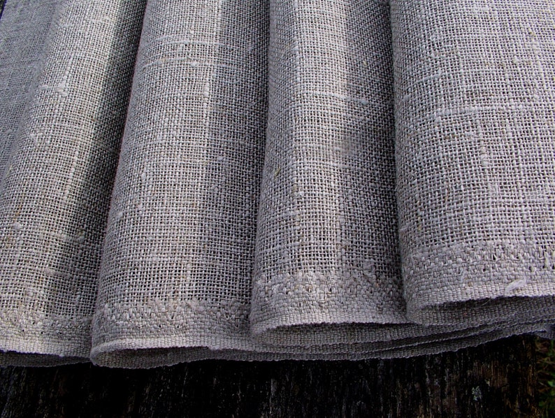 Natural Sheer Linen-mesh-loosely Woven Fabric-eyelet Linen Fabric ...
