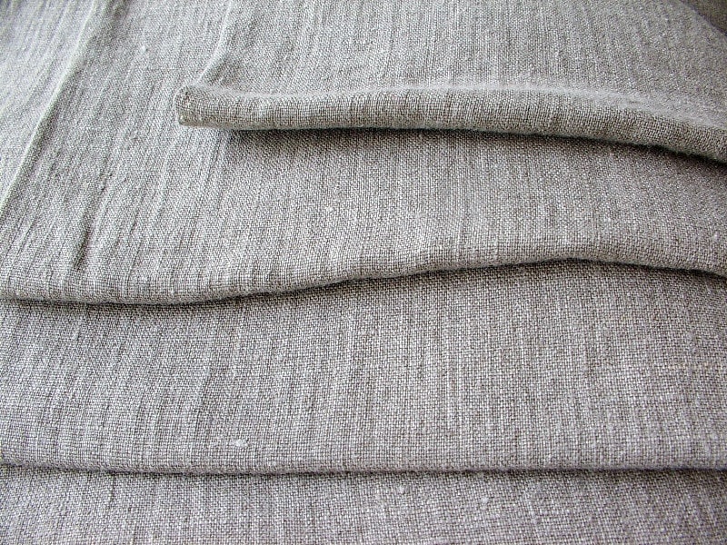 Soft Linen Fabricorganic Natural Linen Burlappure Flax Eco Friendly ...