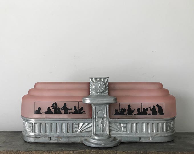 Art Deco Diner Lamp by Sarsaparilla - Etsy