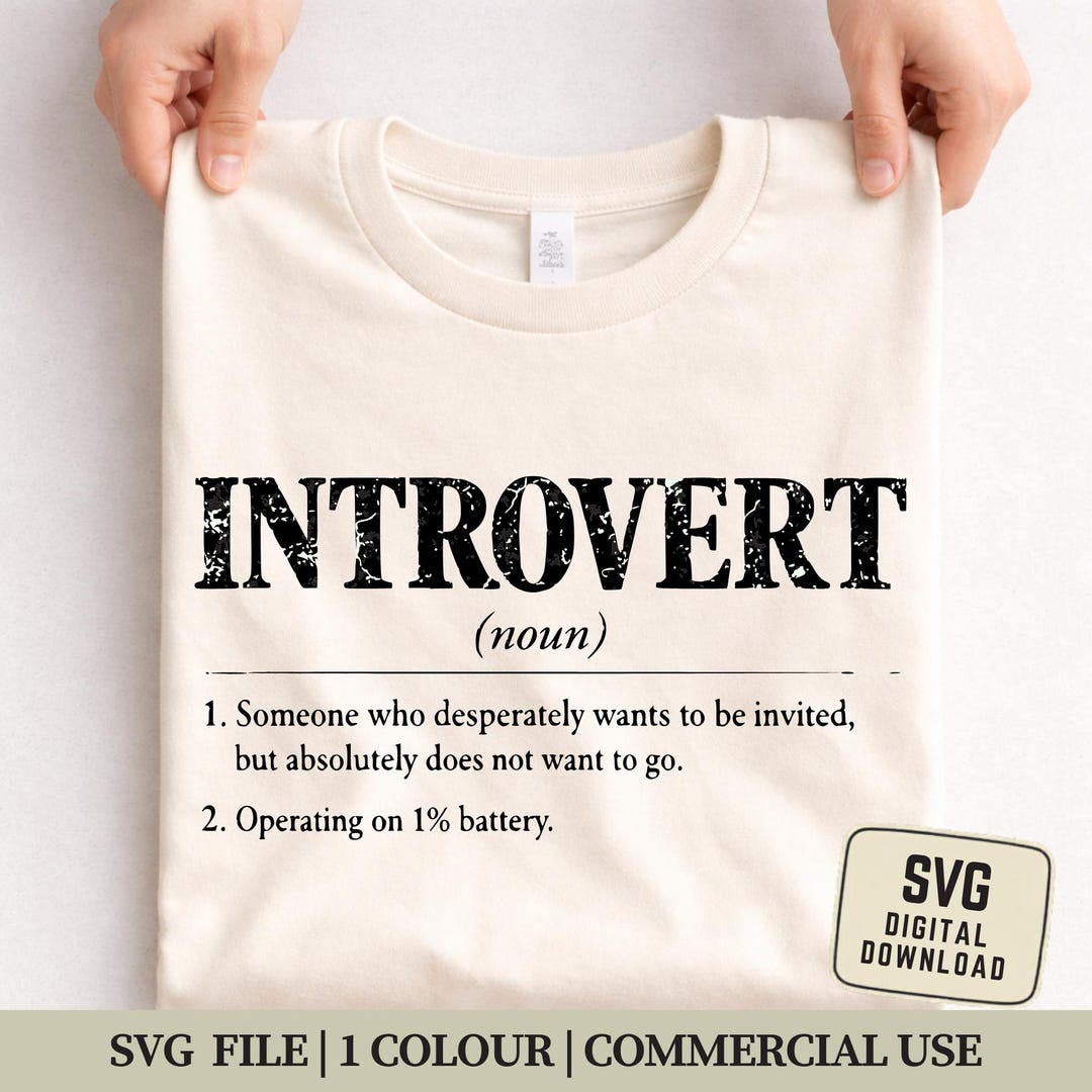 Introvert Definition PNG - Funny Sarcastic Quote Design - Social ...