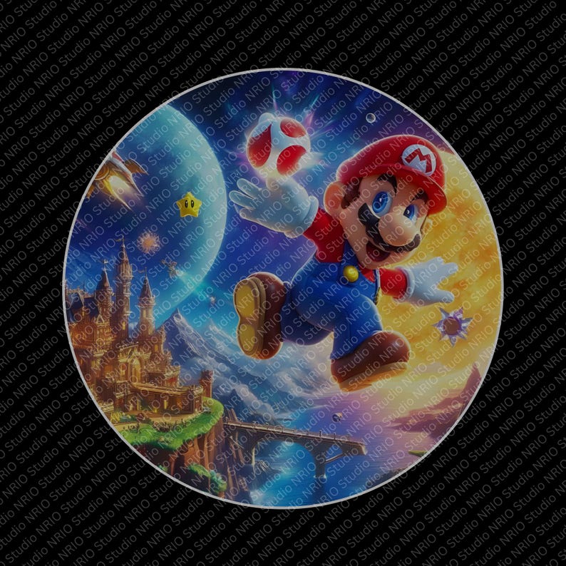 Super Mario Galaxy Sticker Blipart Bundle – Mario & Friends PNG SVG ...