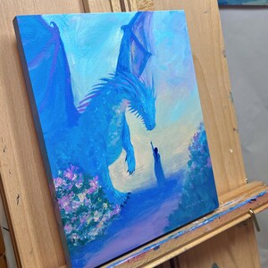The Dragon's Chosen - Fantasy Dragon Rider Illustration Art Print From ...