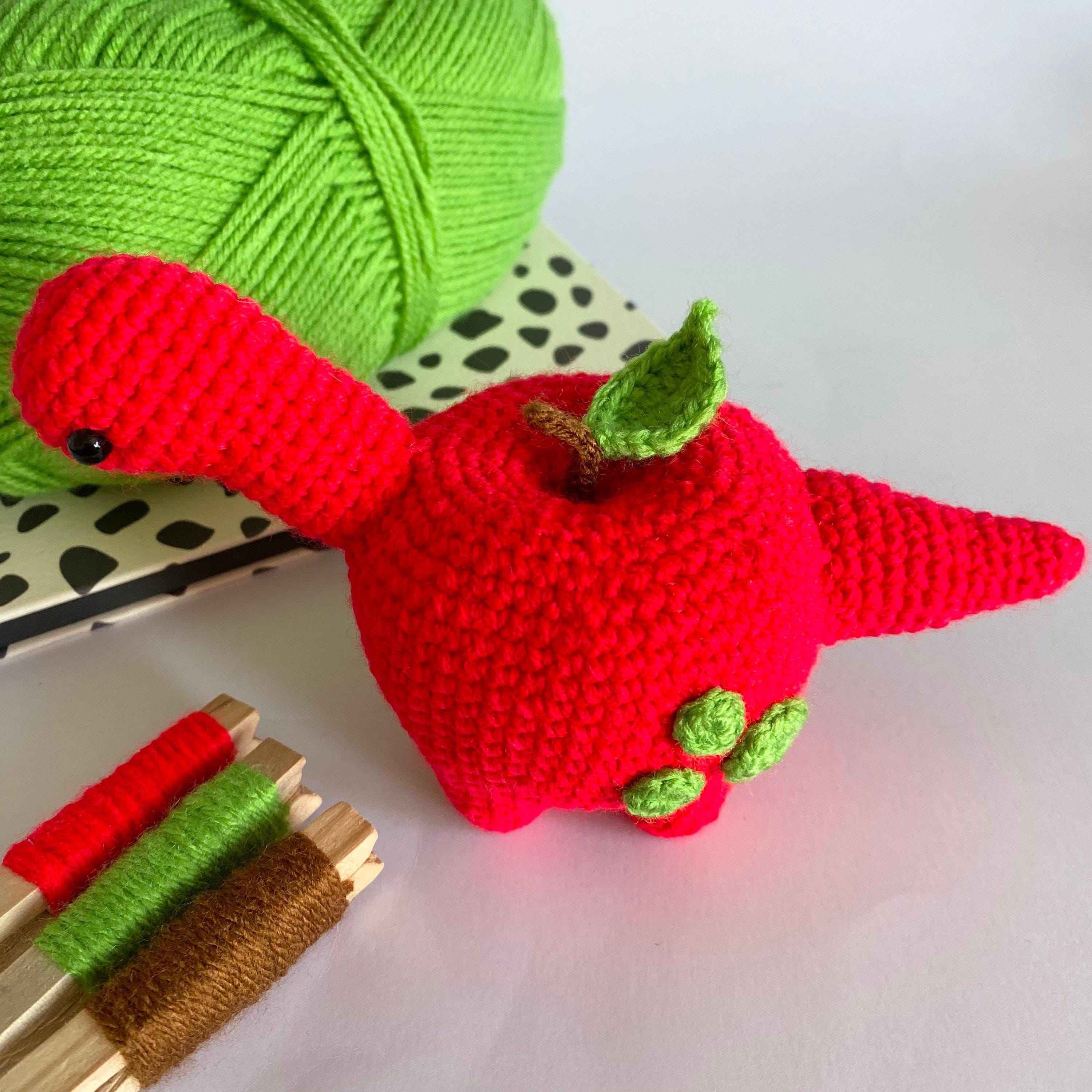 Appletosaurus - Fruit Apple Dinosaur Amigurumi PDF Crochet Pattern - Etsy