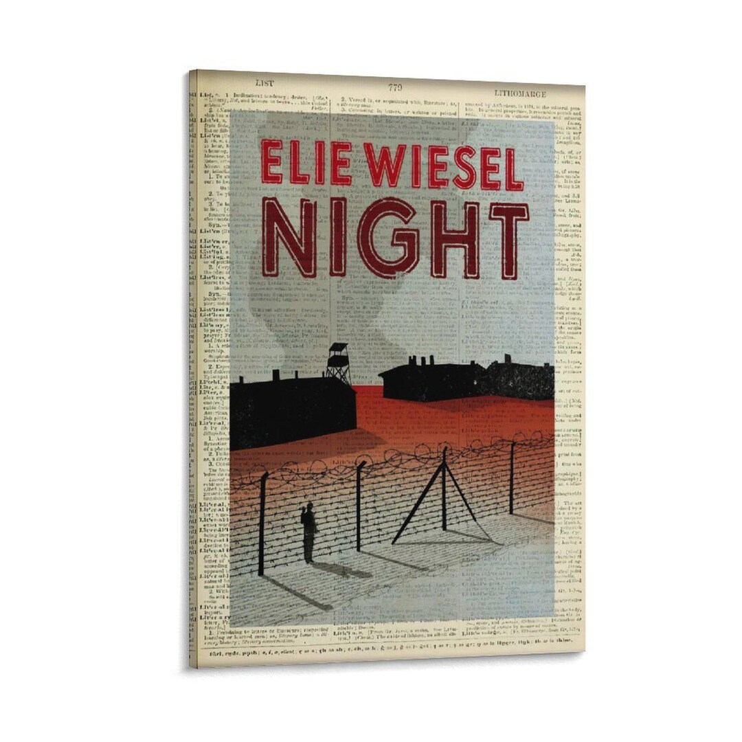 Elie Wiesel Night Book Cover Poster – Literary Wall Art Print - Etsy