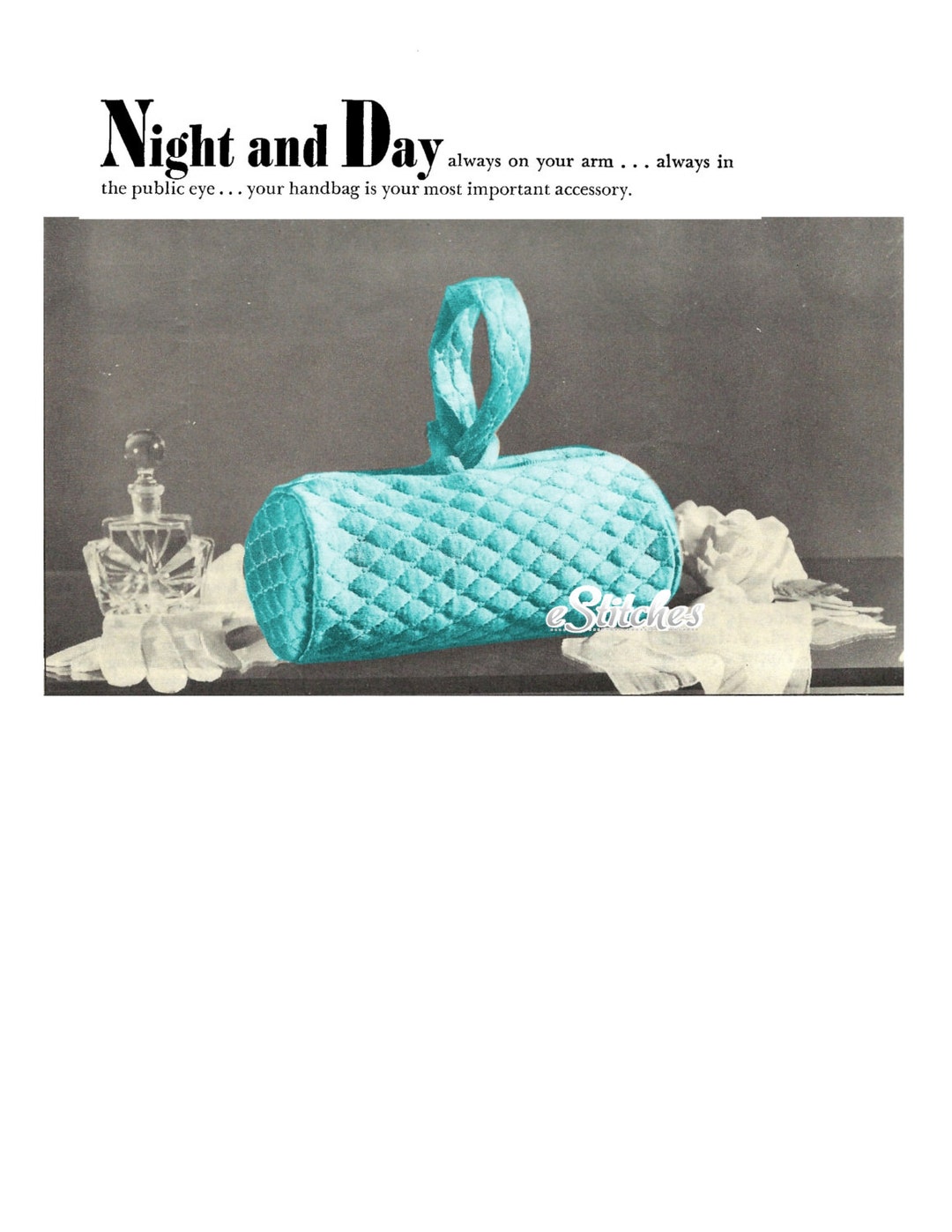 Vintage Bag, Single Handle, Day or Night - Sewing Pattern PDF 7465 - Etsy