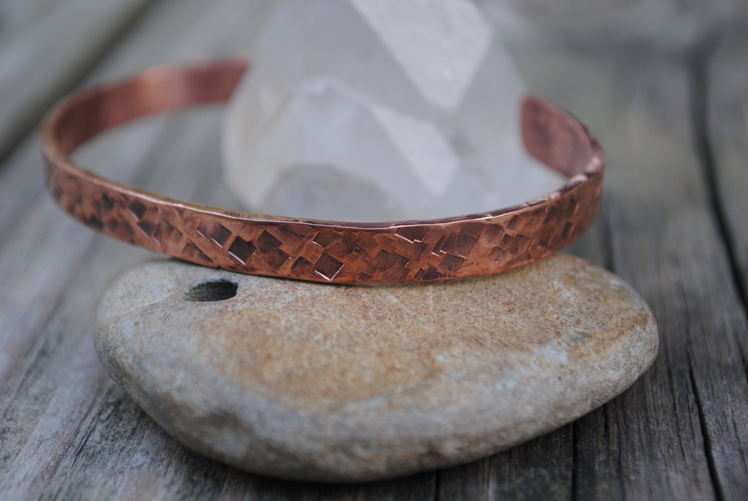 Hand Forged Copper Cuff - Etsy