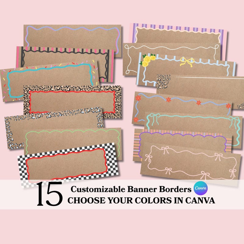 Squiggly Banner Border - Etsy