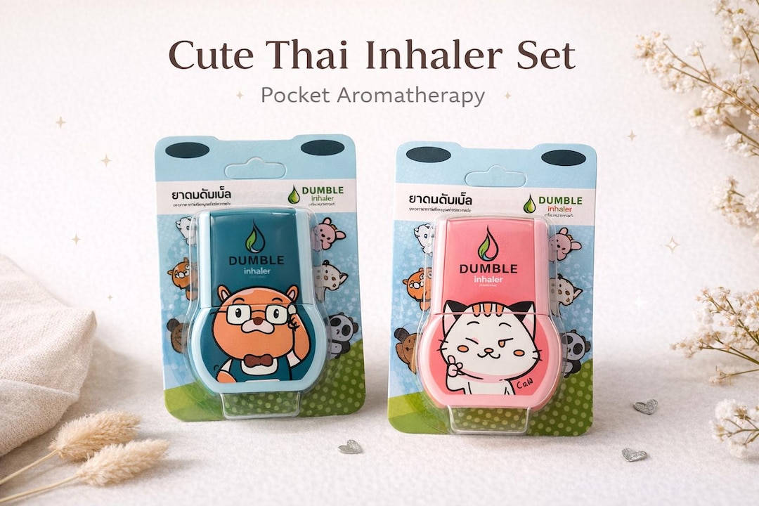 DUMBLE Thai Herbal Inhaler | Pocket Aromatherapy, Cartoon Design - Etsy